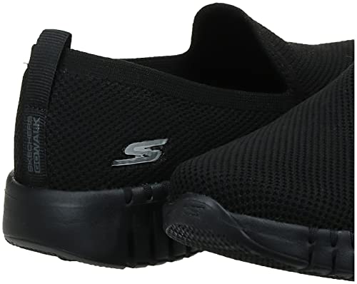 Skechers Women's GO Walk Smart-Believe Sneaker, Black, 9