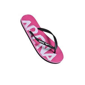 Arena Unisex Flip Flop Thong Sandals, Pink Flambe, 12 US Women