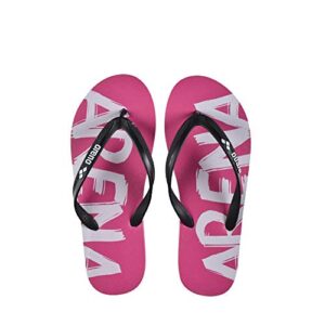 Arena Unisex Flip Flop Thong Sandals, Pink Flambe, 12 US Women