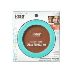 kiss cover+care acne control cream foundation (coconut)