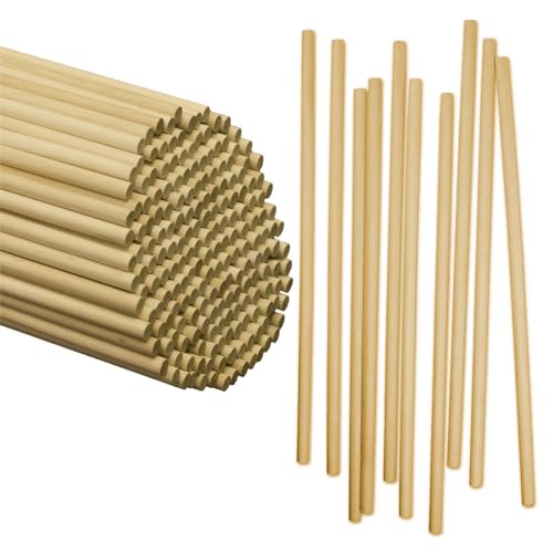 Perfect Stix - WED120-50 Wooden Lollipops and Cake Dowel Rod, 1/4" Diameter x 12" Length (Pack of 50)