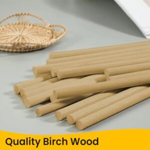 Perfect Stix - WED120-50 Wooden Lollipops and Cake Dowel Rod, 1/4" Diameter x 12" Length (Pack of 50)