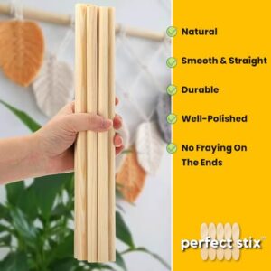 Perfect Stix - WED120-50 Wooden Lollipops and Cake Dowel Rod, 1/4" Diameter x 12" Length (Pack of 50)