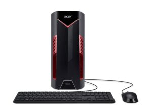 acer nitro 50 n50-600-ur1h desktop, 9th gen intel core i5-9400f, nvidia geforce gtx 1650 graphics with 4gb gddr5, 8gb ddr4, 512gb ssd, windows 10 home