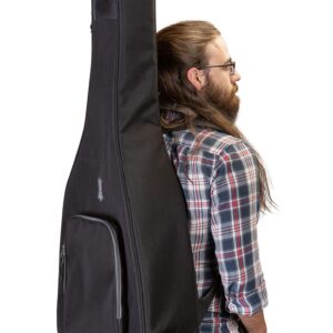 Levy's Leathers 100-Series Gig Bag for Dreadnought Guitars with Backpack Straps (LVYDREADGB100)