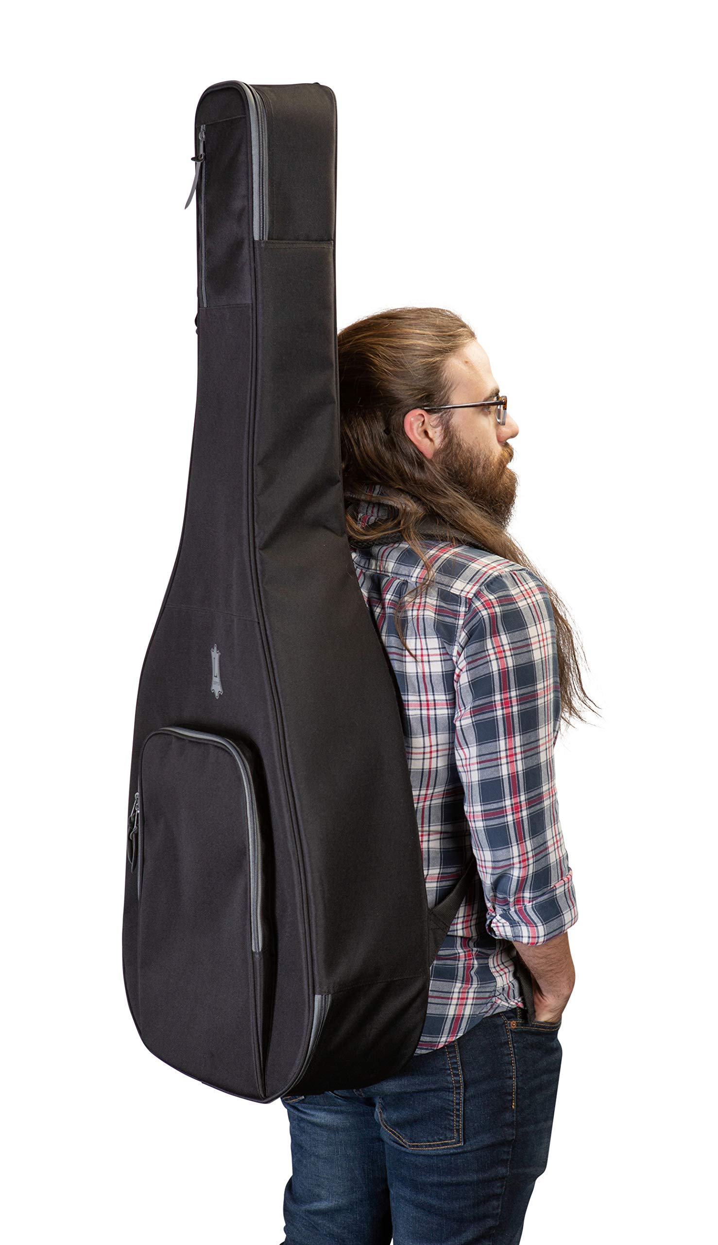 Levy's Leathers 100-Series Gig Bag for Dreadnought Guitars with Backpack Straps (LVYDREADGB100)