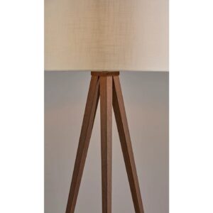 Adesso 6424-15 Director Floor Lamp, Walnut