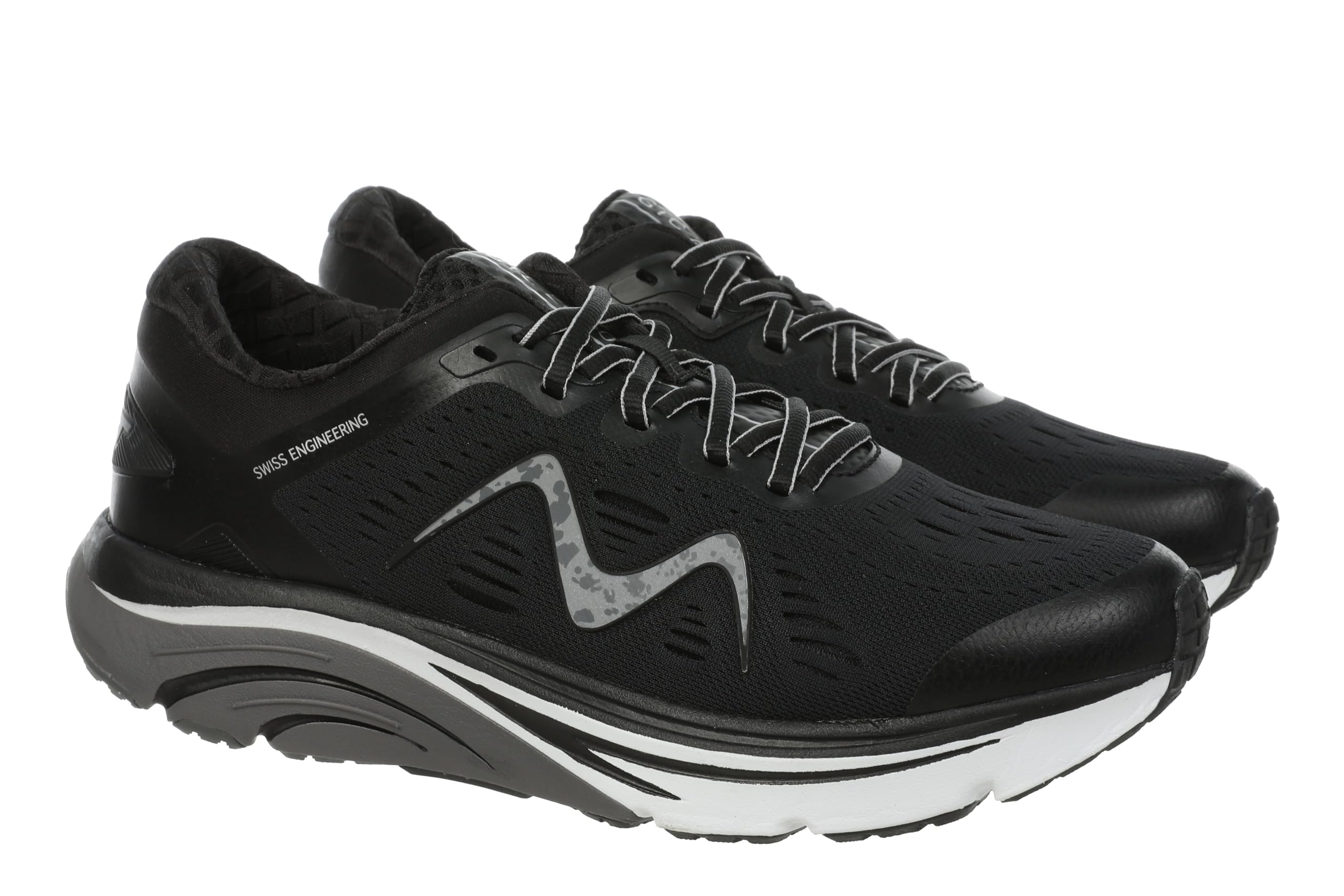 MBT Rocker Bottom Shoes Women’s – Athletic Running Walking Shoe MBT-2000, Black - 7 M US