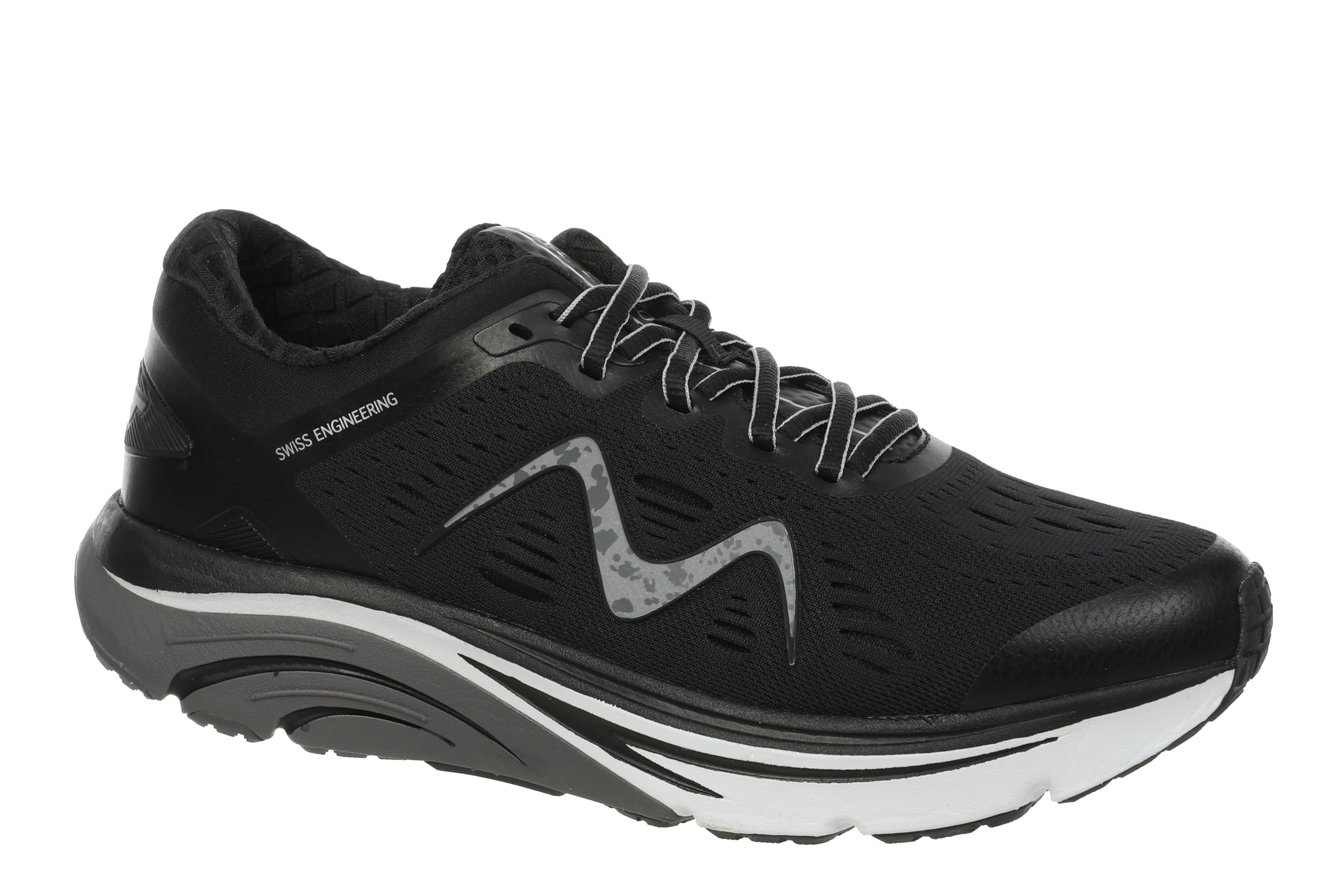 MBT Rocker Bottom Shoes Women’s – Athletic Running Walking Shoe MBT-2000, Black - 7 M US