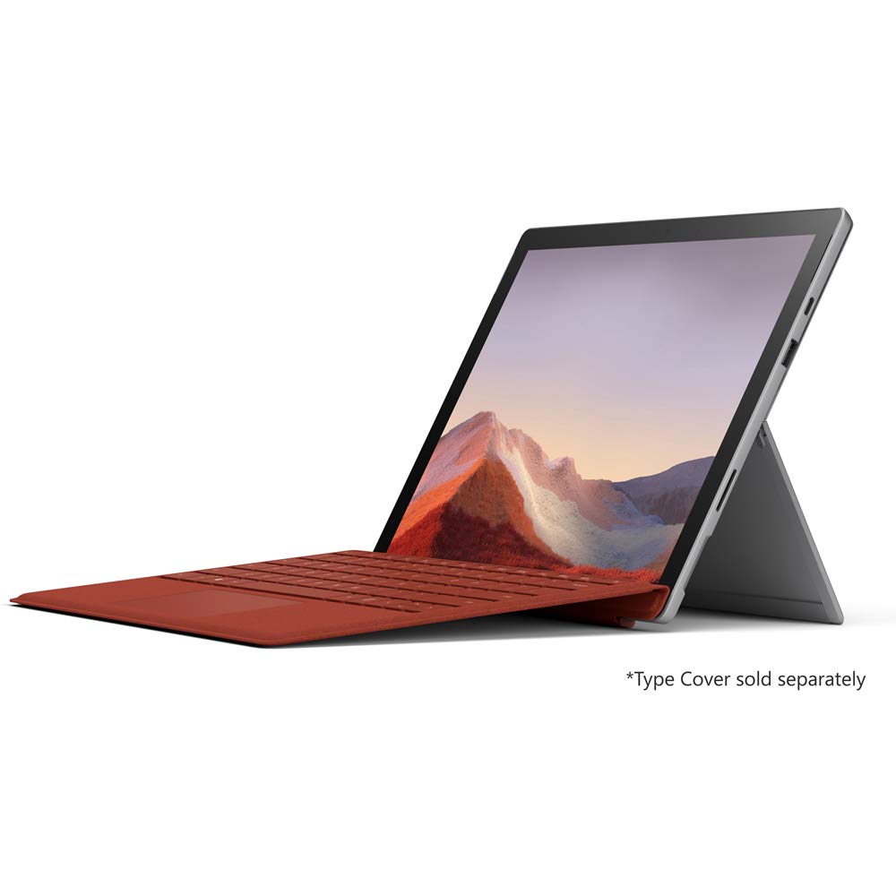 Microsoft VDX-00001 Surface Pro 7 12.3 inch Touch Intel i7-1065G7 16GB/1TB Platinum Bundle Signature Type Cover Keyboard, Surface Pen Black and 3FT Type-C Charge & Sync USB Cable