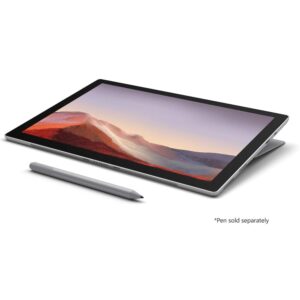 Microsoft VDX-00001 Surface Pro 7 12.3 inch Touch Intel i7-1065G7 16GB/1TB Platinum Bundle Signature Type Cover Keyboard, Surface Pen Black and 3FT Type-C Charge & Sync USB Cable