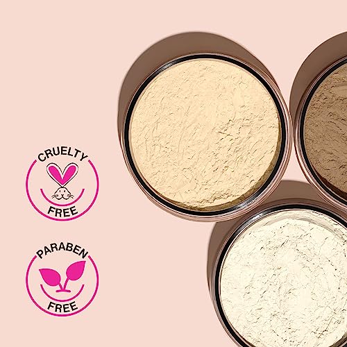 wet n wild Photo Focus Loose Baking Setting Powder, Highlighter Makeup, Fair to Medium & Tan Skin Tones, Translucent