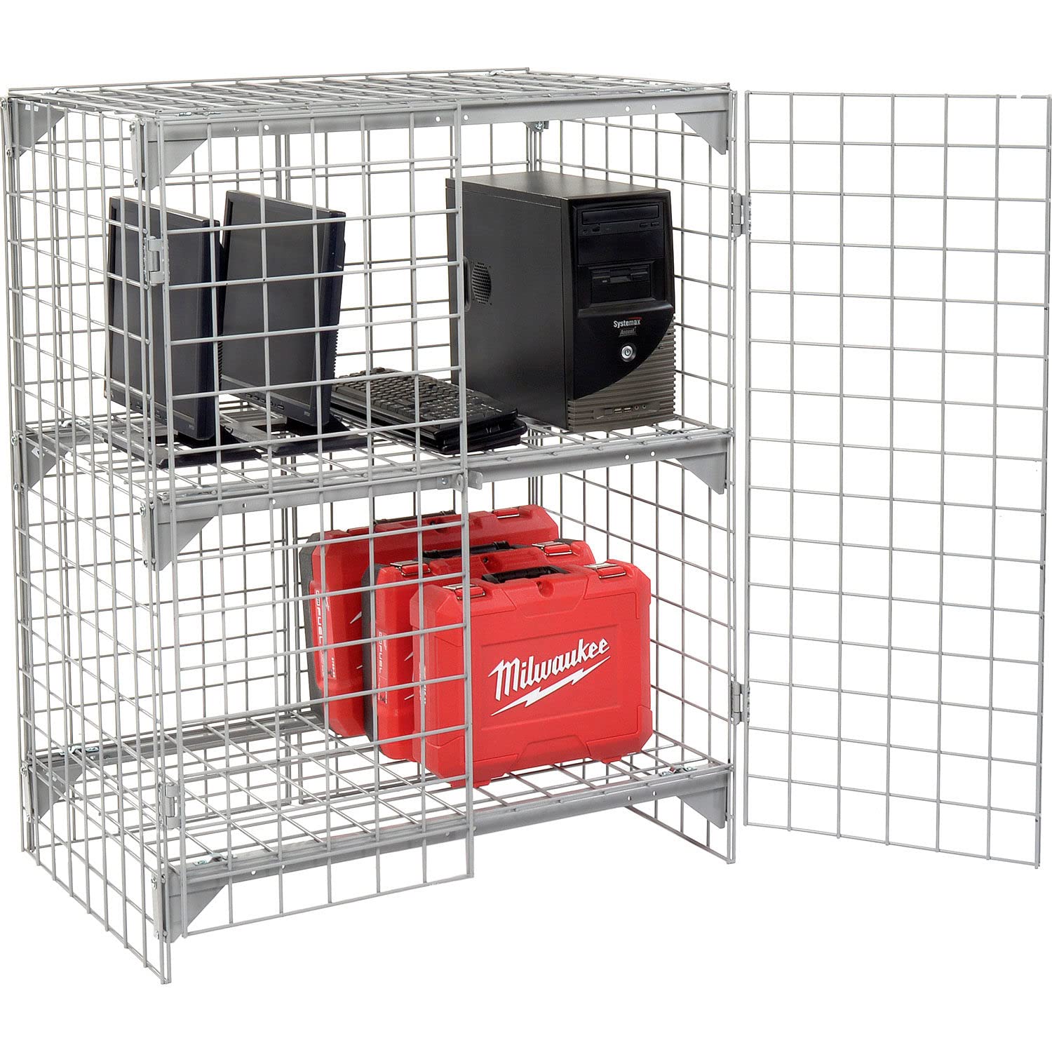 Global Industrial Wire Mesh Security Cage, 36 x 24 x 36