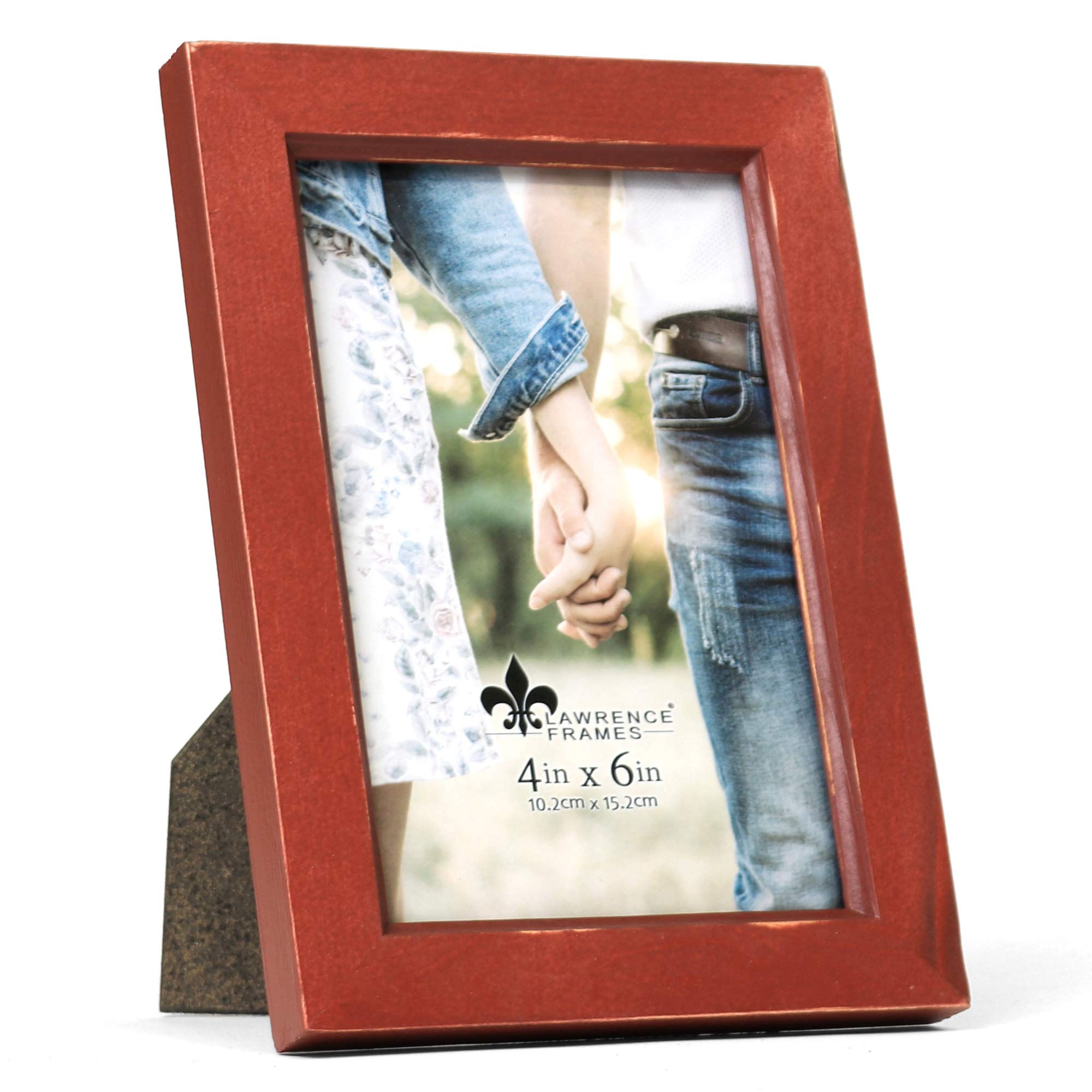 Lawrence Frames Abbey Picture Frame, 4x6, Brick Red