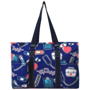 ngil all purpose organizer 18" large utility tote bag 2019 spring collection (nurse navy)