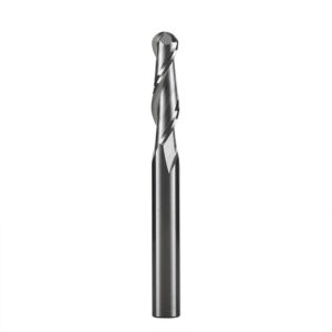 weeker sq2132 1/4" shank ball nose spiral cnc router bits 2 flute 1/4" x 1" x 1/4" x 2-1/2"