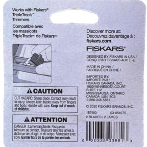 Fiskars 157400-1001 Titanium TripleTrack High Profile Cutting Replacement Blades- 2 Pack