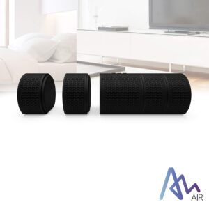 Air Audio The Worlds First Pull-Apart Wireless Bluetooth Speaker Portable Surround Sound and Multi-Room Use, Black