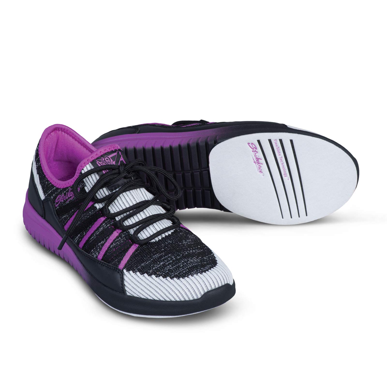 KR Strikeforce Jazz Black/Purple Size 8 Lightweight Women's Bowling Shoe