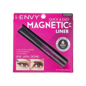 kiss i envy magnetic eyeliner wind resistant, last up to 16hrs