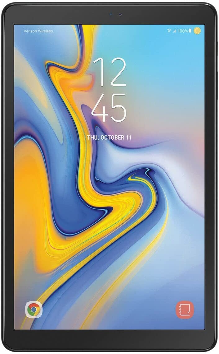 Samsung Galaxy Tab A (2018), 10.5-inch, 32GB, WIFI + Verizon - Black (Renewed)