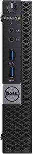 dell optiplex 7040 6th gen micro business desktop computer, intel quad core i7 6700t up to 3.6ghz, 8g ddr4, 512g ssd, wifi,hdmi, dp, win 10 64-bit supports en/es/fr(ci5)(renewed)