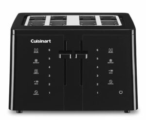 cuisinart 4-slice touchscreen toaster, black, cpt-t40p1