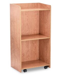 adiroffice podium with wheels, hostess stand for restaurant, rolling podium stand, medium oak