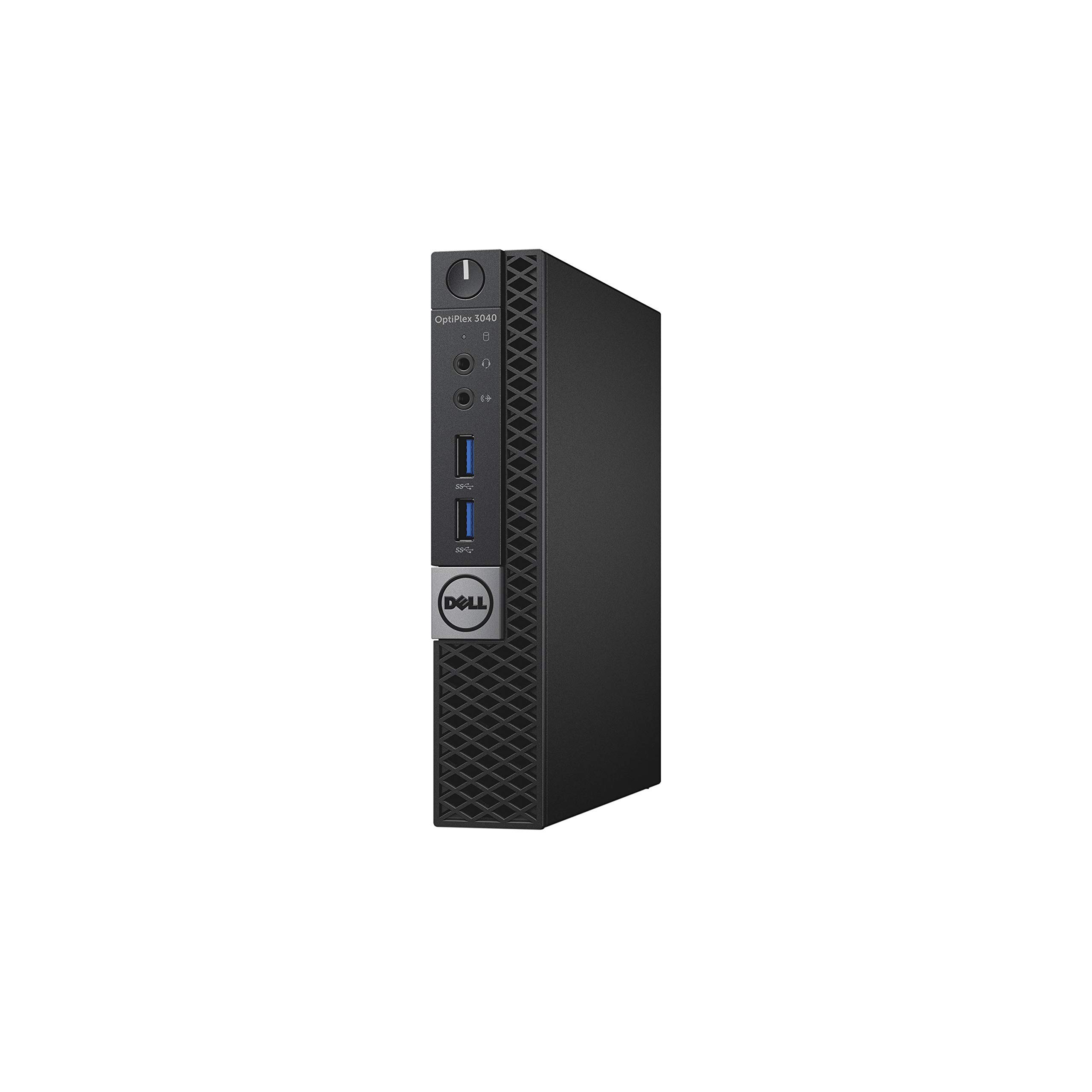 Dell OptiPlex 3040 Micro Business Desktop PC, Intel Quad Core i5-6500T up to 3.1GHz, 8G DDR3L, 256G SSD, WiFi, BT 4.0, Windows 10 Pro 64 Bit-Multi-Language Supports English/Spanish/French(Renewed)