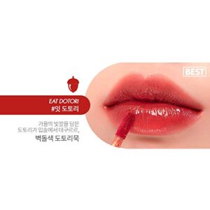 rom&nd] Juicy Lasting Tint 16 colors | Vivid color, Glossy Finish, Long-lasting, moisturizing, Highlighting, Natural-beauty | Lip Tint for Daily Use, K-beauty | 5.5g/0.2oz No.13 EAT DOTORI …