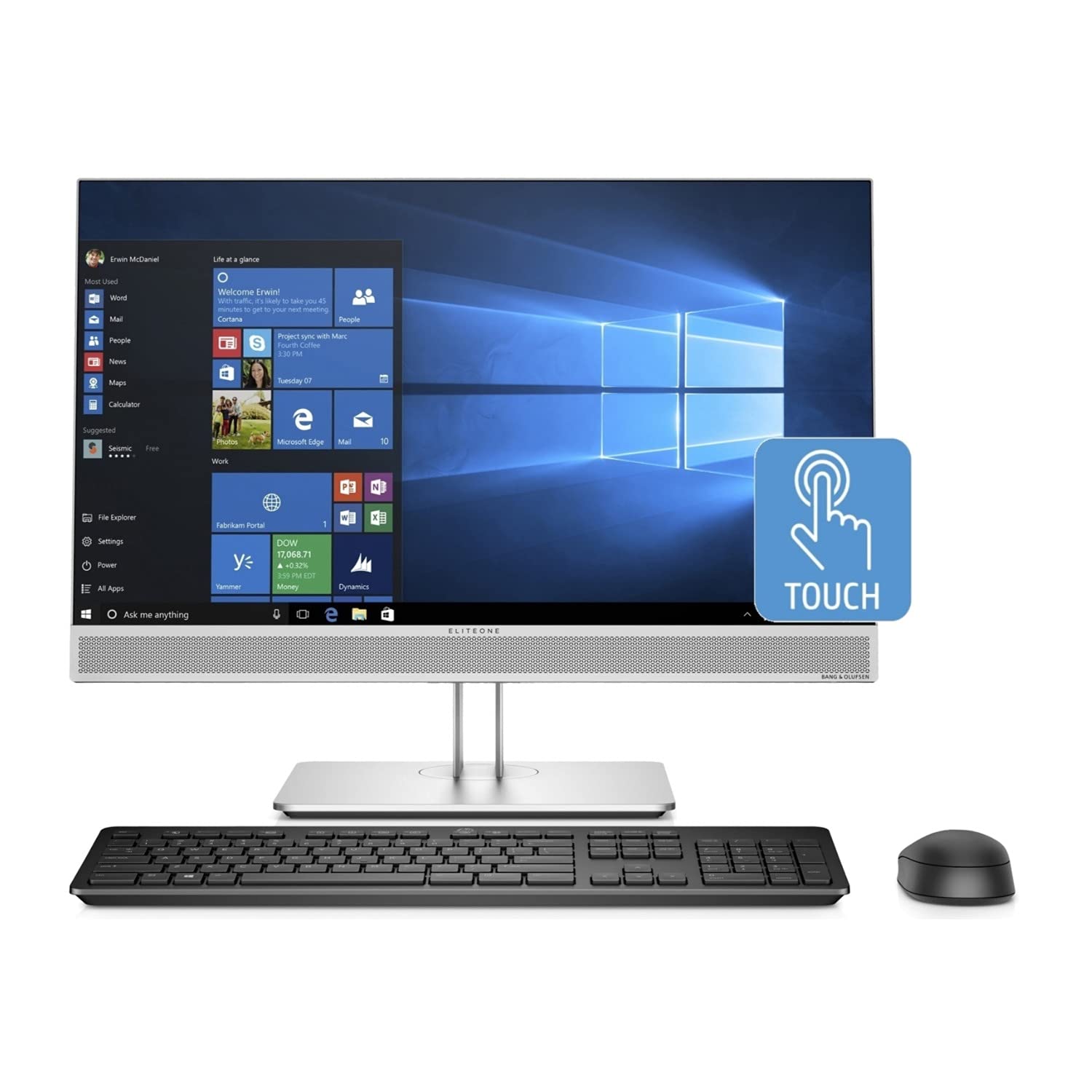 HP EliteOne 800 G4 All-in-One PC Intel i5-8500 8GB 256GB SSD 23.8 FHD Touch Display USB Keyboard & Mouse Windows 10 Pro (Renewed)