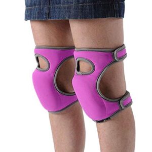 yugust home gardening knee pads,1 pair neoprene fabric kneeler, memory foam liner kneeling pads knee protector mat for cleaning working exercising,purple