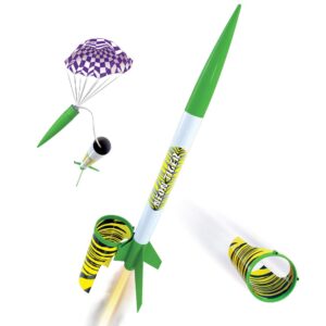 estes neon tiger flying model rocket kit 7298 | easy to build beginner kit, multi