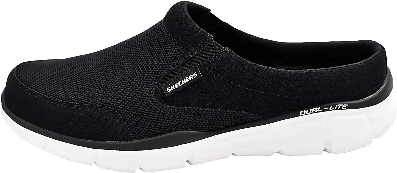 Skechers Sport Men's Equalizer Coast to Coast Mule, Black/White, 12 M US