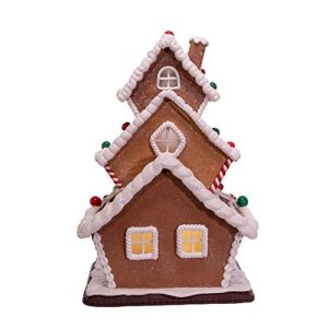 Kurt S. Adler 13-Inch Gingerbread Cookie 3-Layered LED House (GBJ0016)