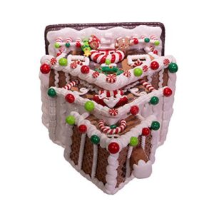 Kurt S. Adler 13-Inch Gingerbread Cookie 3-Layered LED House (GBJ0016)