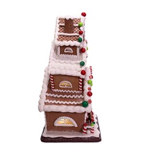 Kurt S. Adler 13-Inch Gingerbread Cookie 3-Layered LED House (GBJ0016)