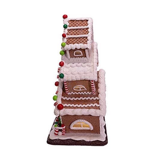 Kurt S. Adler 13-Inch Gingerbread Cookie 3-Layered LED House (GBJ0016)