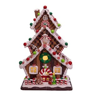 Kurt S. Adler 13-Inch Gingerbread Cookie 3-Layered LED House (GBJ0016)