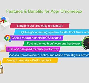 Acer Chromebox, Intel Celeron 3867U Processor, 4GB DDR4, 32GB SSD, Chrome, CXI3-4GNKM4