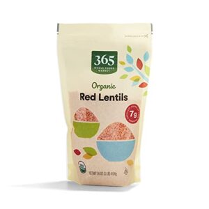 365 by whole foods market, organic red lentils, 16 ounce