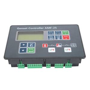 Generator set DC 8-35V AMF-25, generator automatic controller, Automatic or manual start/stop, Generator set measurement U1-U3, I1-I3, Hz, kVA, kW, kVAr, kWh