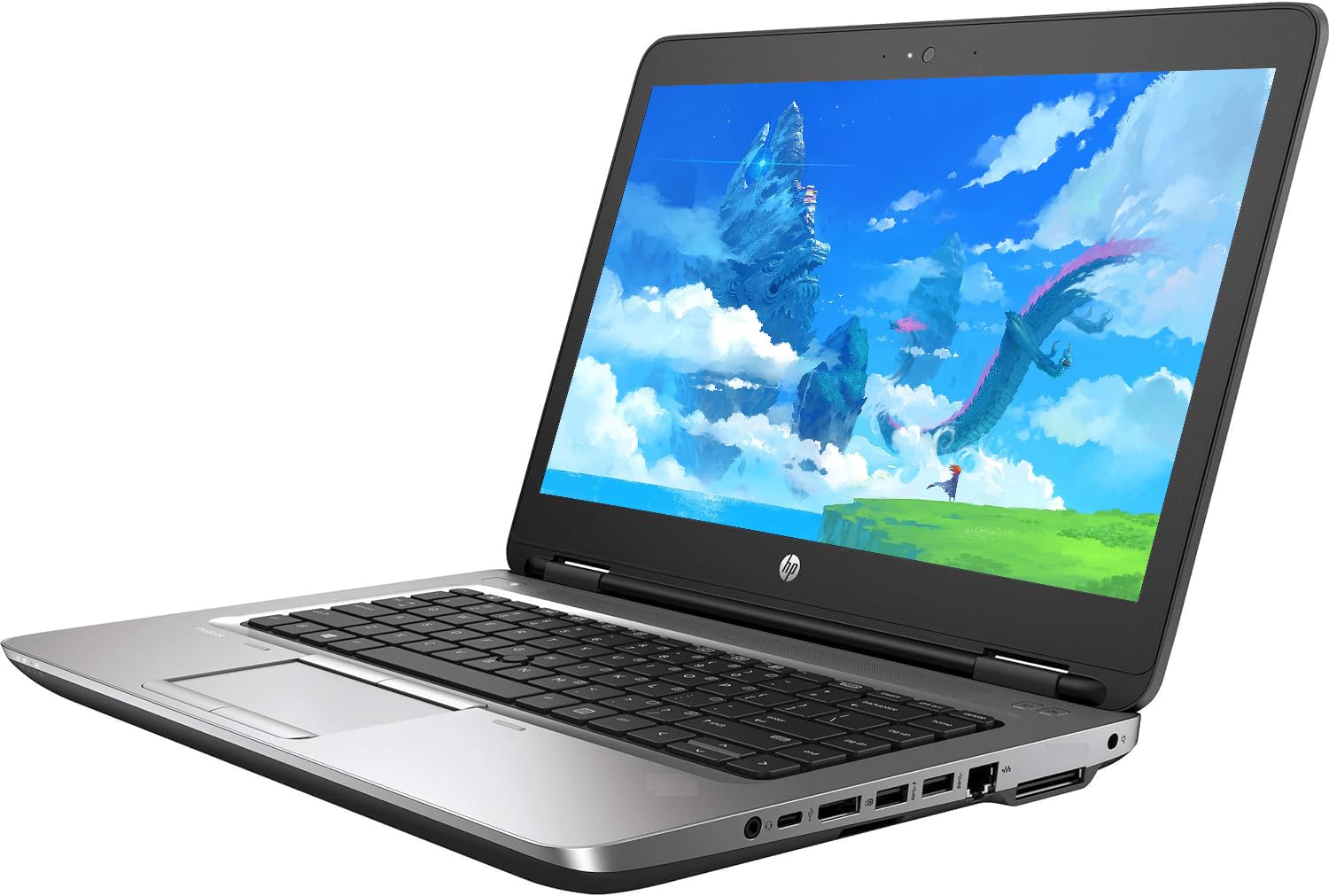 HP ProBook 640 G2 14" Anti-Glare Full HD FHD (1920x1080) Business Laptop (Intel Core i5-6300U, 16GB R4 Memory, 256GB NVMe PCIe DDm.2 SSD) Win 10 Pro Professional 64 bit (Renewed)