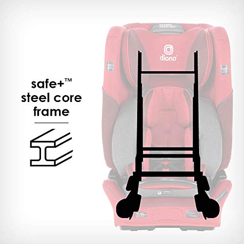 Diono Radian 3QXT 4-in-1 Rear and Forward Facing Convertible Car Seat, Safe Plus Engineering, 4 Stage Infant Protection, 10 Years 1 Car Seat, Slim Fit 3 Across, Yellow Mineral