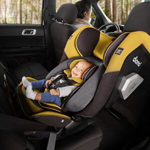 Diono Radian 3QXT 4-in-1 Rear and Forward Facing Convertible Car Seat, Safe Plus Engineering, 4 Stage Infant Protection, 10 Years 1 Car Seat, Slim Fit 3 Across, Yellow Mineral