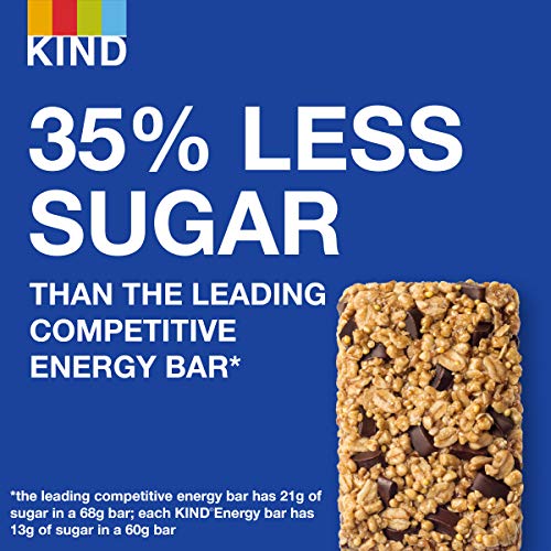 KIND Energy Bars, Chocolate Chunk, Healthy Snacks, Gluten Free, 30 Count