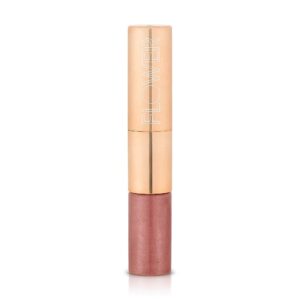 flower beauty mix n matte lip duo - matching full coverage matte lipstick & high shine lip gloss duo (bronze envy)