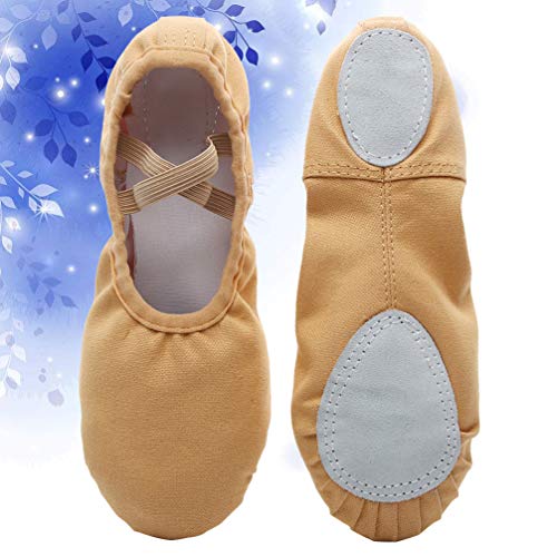 1 Pair Ballet Shoe Dance Gear Soft Sole Dance Shoes Mens Dance Shoes Kids Ballet Slippers Childrens Slippers Ballet Pointe Shoe Mens Slipper Elastic Mouth Girl Child Leather Shoes