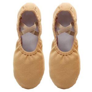 1 Pair Ballet Shoe Dance Gear Soft Sole Dance Shoes Mens Dance Shoes Kids Ballet Slippers Childrens Slippers Ballet Pointe Shoe Mens Slipper Elastic Mouth Girl Child Leather Shoes