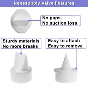 Nenesupply 4 pc Duckbill Valves Compatible with Lansinoh Pumps Parts and Breast Pumps Replacement to Lansinoh Valves. Use with Signature Pro Smartpump Manual Pump